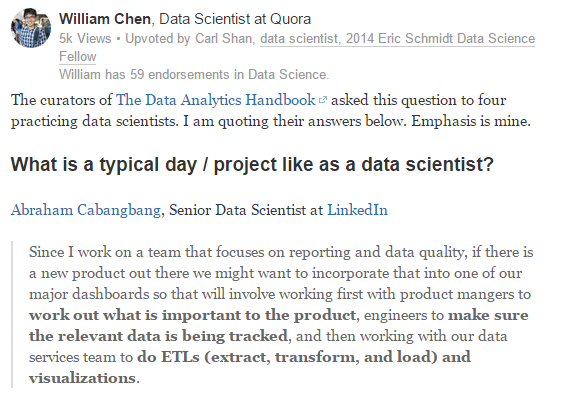 What does a Data Scientist do?
