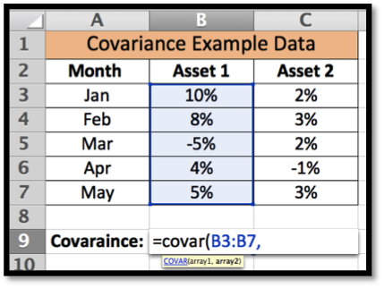 Microsoft Excel Tutorial - How to use Covariance function | DeZyre.com