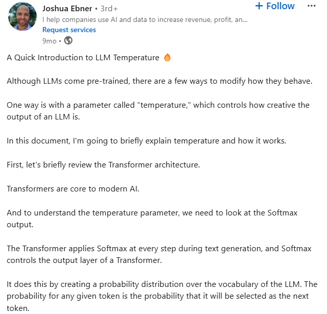 LLM Temperature - The Secret Sauce to Tuning AI Responses
